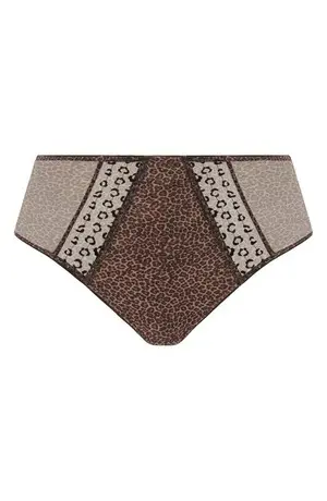 Elomi Matilda Full Figure Embellished Briefs - Leopard