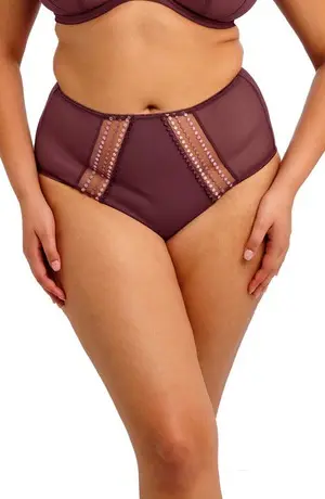 Elomi Matilda Full Figure Embellished Briefs - Sugarplum