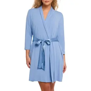 Fleur't Iconic Short Robe Bluebell