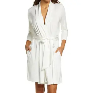 Fleur't Iconic Short Robe - Ivory