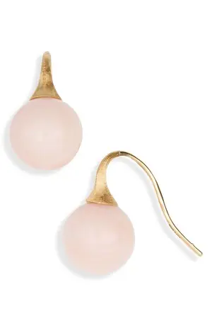 Marco Bicego Africa Boule 18k Yellow Gold & Semiprecious Stone Drop Earrings Opal/ Yellow Gold