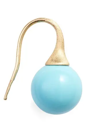 Marco Bicego Africa Boule 18k Yellow Gold & Semiprecious Stone Drop Earrings - Yellow Gold/ Turquoise