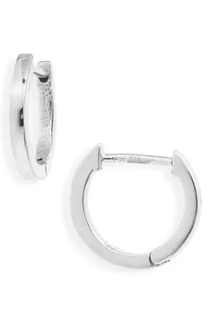 Jennifer Zeuner Jewelry Jennifer Zeuner Grace Huggie Hoop Earrings Sterling Silver