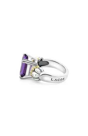 Lagos Glacier Cocktail Ring - Amethyst