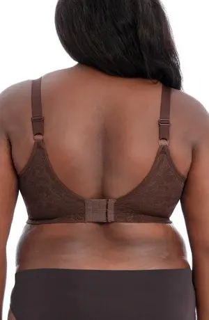 GODDESS Yvette Full Figure Molded Underwire Bra - Chocolate