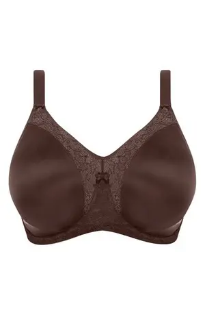 GODDESS Yvette Full Figure Molded Underwire Bra - Chocolate