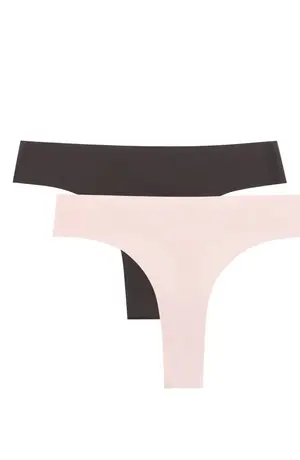 Uwila Warrior 2-pack Soft Seamless Thongs Rose Quartz