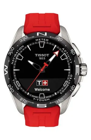 TISSOT Tissot T-Touch Connect Solar Smart Watch Red