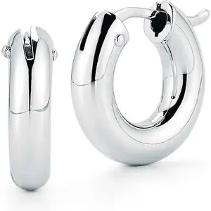Roberto Coin 18k Gold Huggie Hoop Earrings - Wg