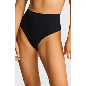Commando Control Top Thong - Black