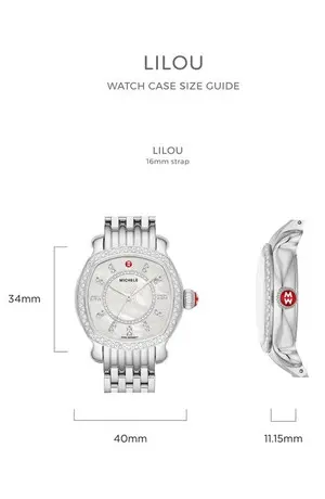 Michele Lilou Diamond Bezel Watch