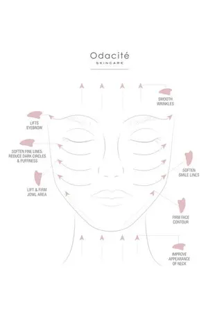 ODACITE Crystal Contour Gua Sha Beauty Tool