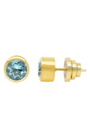 DEAN DAVIDSON Dean Davidson Signature Midi Knockout Stud Earrings Blue Topaz/gold