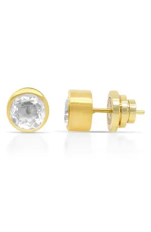 DEAN DAVIDSON Dean Davidson Signature Midi Knockout Stud Earrings Crystal Quartz/ Gold