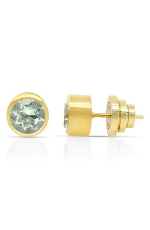 DEAN DAVIDSON Dean Davidson Signature Midi Knockout Stud Earrings Green Amethyst/gold