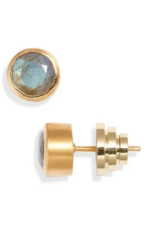 DEAN DAVIDSON Dean Davidson Signature Midi Knockout Stud Earrings Labradorite/ Gold