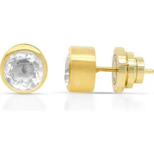 DEAN DAVIDSON Signature Midi Knockout Stud Earrings - Moonstone/gold