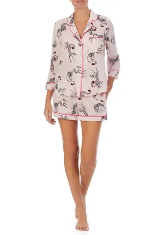 Kate Spade New York Short Pajamas Pink Print