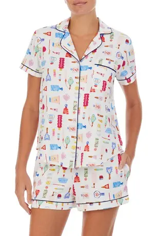 Kate Spade New York Short Pajamas White/ Multi