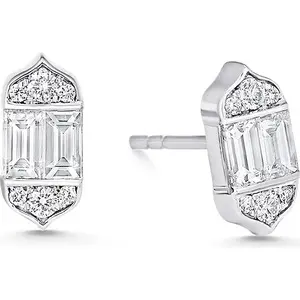 Sara Weinstock Taj Diamond Stud Earrings - 18k Wg