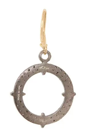 Armenta Drop Hoop Earrings - Silver