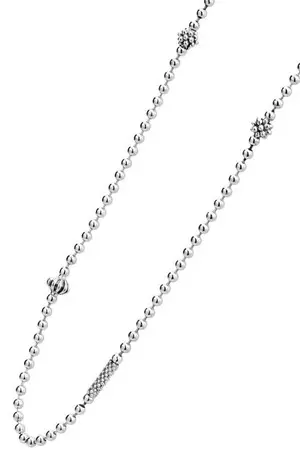 Lagos Sterling Caviar Icon Elements Chain Necklace