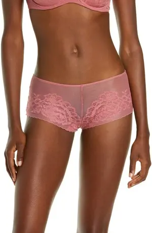 Natori Flora Boyshorts Mauvewood