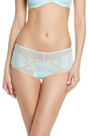 Natori Flora Boyshorts Soft Mint