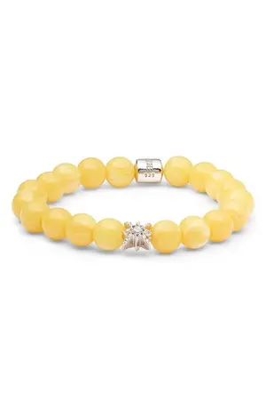 Anzie Anzie Boheme Beaded Bracelet Silver/ Amber