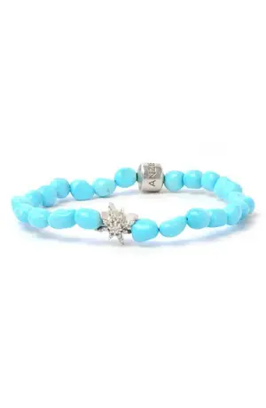 Anzie Anzie Boheme Beaded Bracelet Silver/ Turquoise