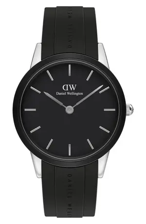 DANIEL WELLINGTON Daniel Wellington Iconic Motion Strap Watch Silver/ Black
