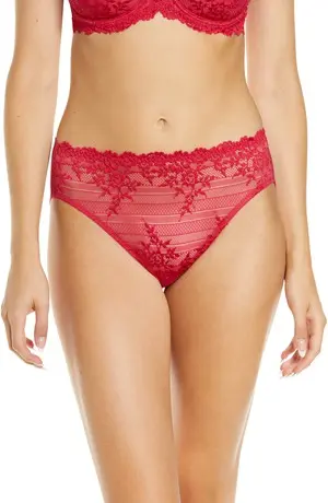 Wacoal Embrace Lace® High Cut Briefs Persian Red