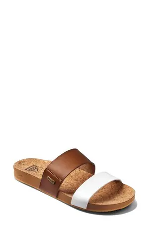 Reef Cushion Bounce Vista Slide Sandal - White