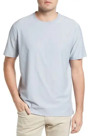 Robert Barakett Hickman Solid T-shirt Blue Fog