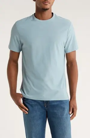Robert Barakett Hickman Solid T-shirt - Soft Teal