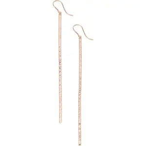 NASHELLE Nashelle Pure Bar Drop Earrings Rose Gold