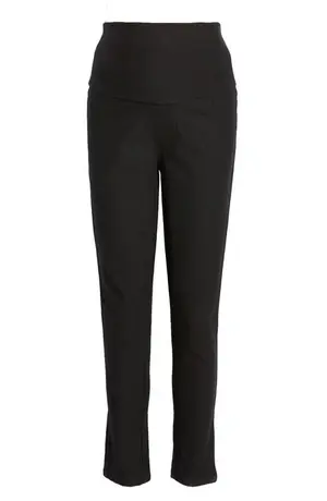 ANGEL MATERNITY Over The Belly Crop Slim Maternity Pants