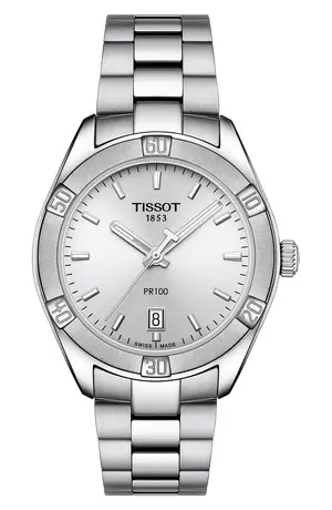 TISSOT Pr 100 Sport Chic Stainless Steel Bracelet Watch