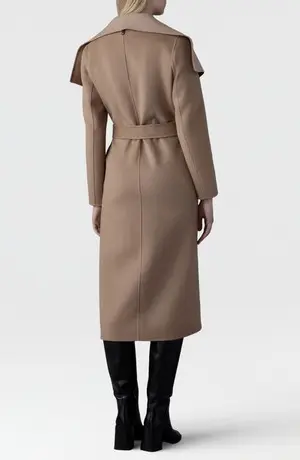 Mackage Mai Wool Wrap Coat - Light Camel