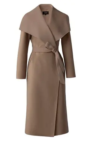 Mackage Mai Wool Wrap Coat - Light Camel