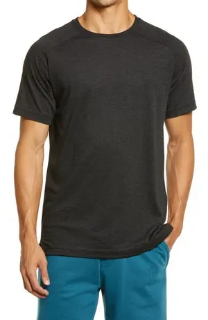 Alo Yoga The Triumph Crewneck T-shirt Black Heather