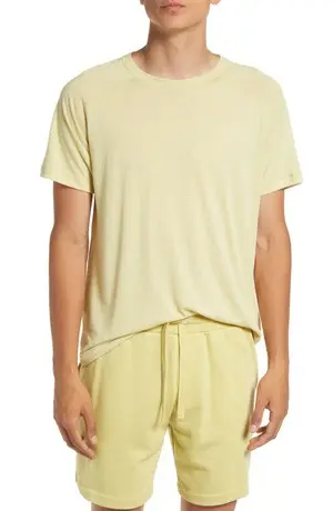 Alo Yoga The Triumph Crewneck T-shirt Dusty Yellow