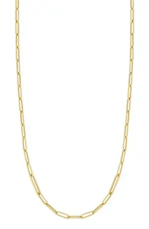 Roberto Coin Roberto Coin 18K Gold Paper Clip Chain Necklace Yellow Gold
