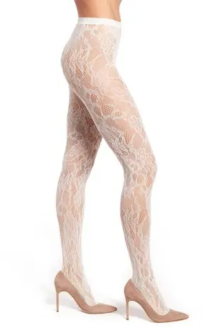 Natori Lace Tights - Ivory