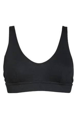 Commando Luxury Rib Bralette - Black