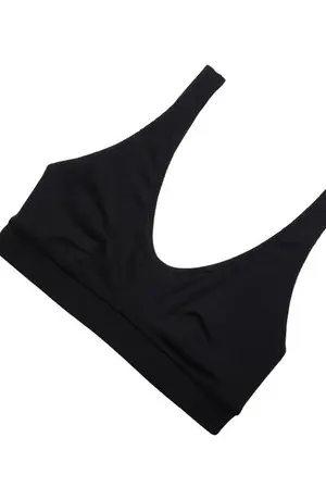 Commando Luxury Rib Bralette - Black