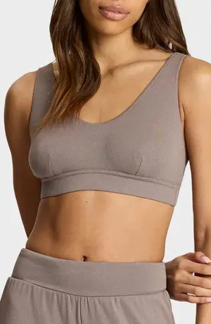 Commando Luxury Rib Bralette Truffle