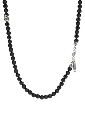 DEGS & SAL Onyx Bead Necklace