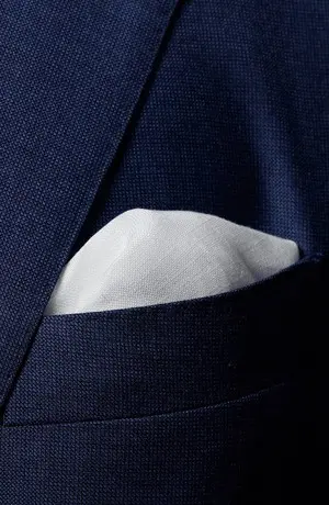 Eton Solid Linen Pocket Square