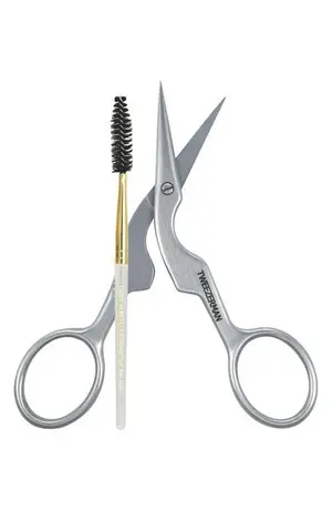 TWEEZERMAN Brow Shaping Scissors & Brush - No Color